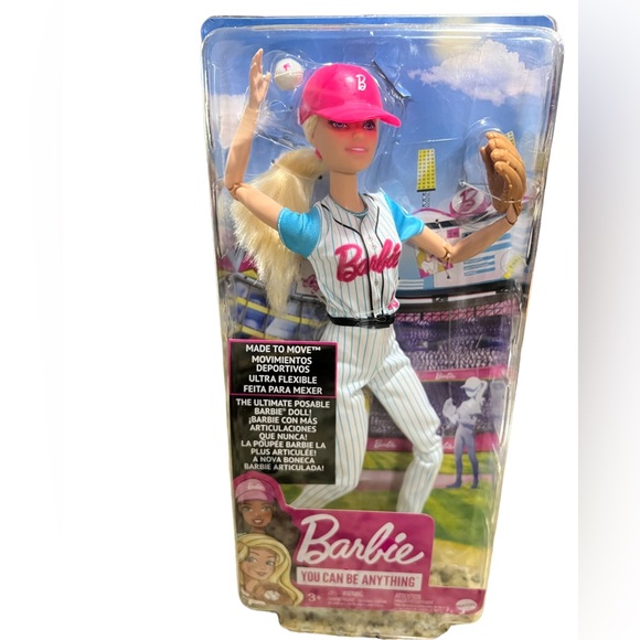 Barbie | Toys | Barbie Doll Made To Move Baseball Player With Baseball ...
